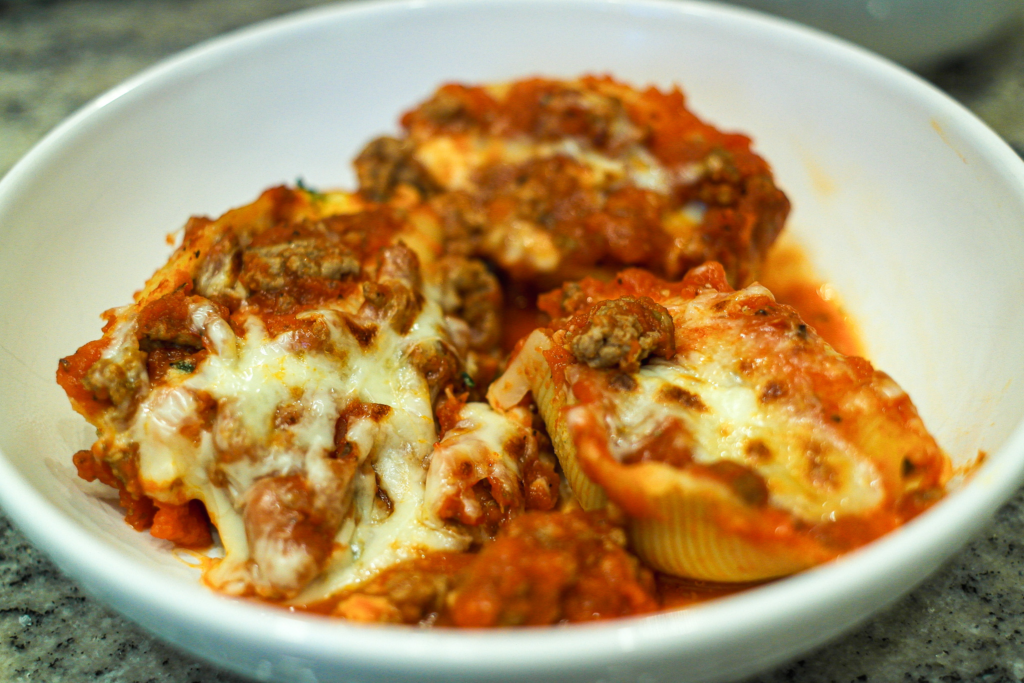 Stuffed Shells with Marinara Sauce - The Basil Spoon